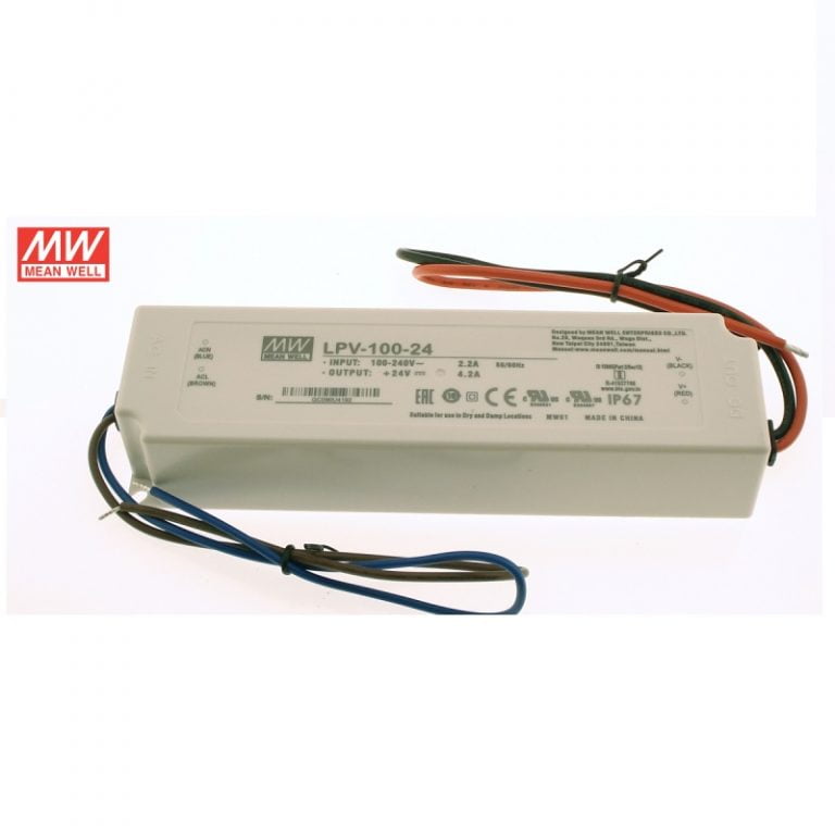 Mean-Well 100W LED Driver - 24V | LED Lighthouse